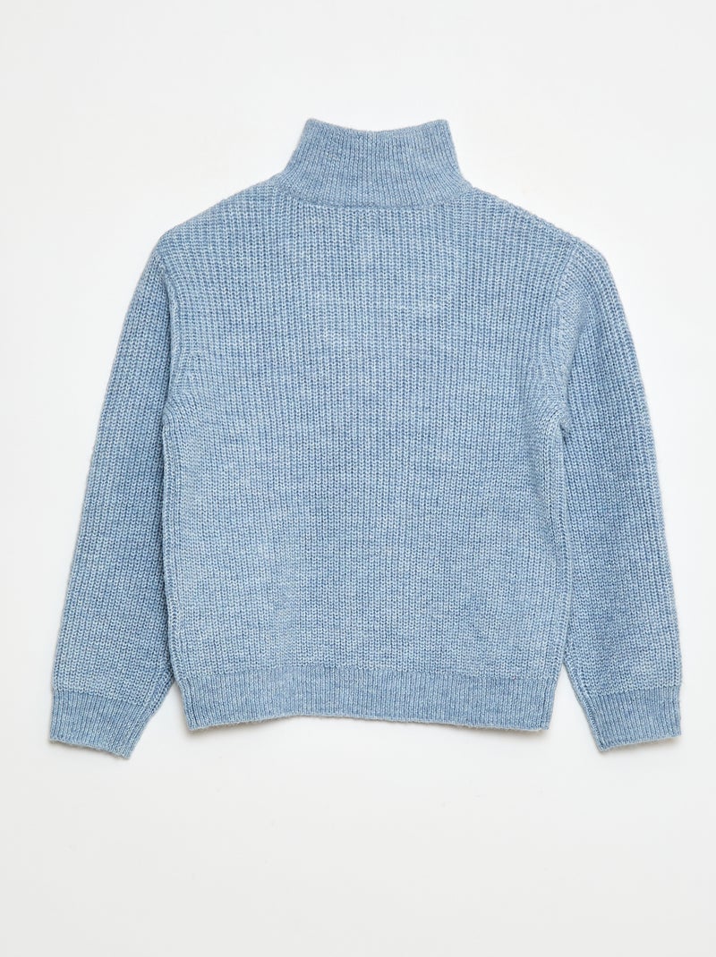 Pull chaud uni - Bleu - Garçon - 7.15€ - Kiabi