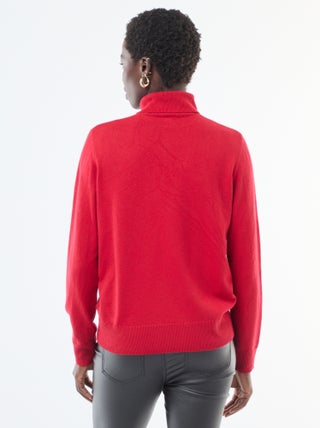 Pull rouge femme : découvrez nos modèles - Kiabi