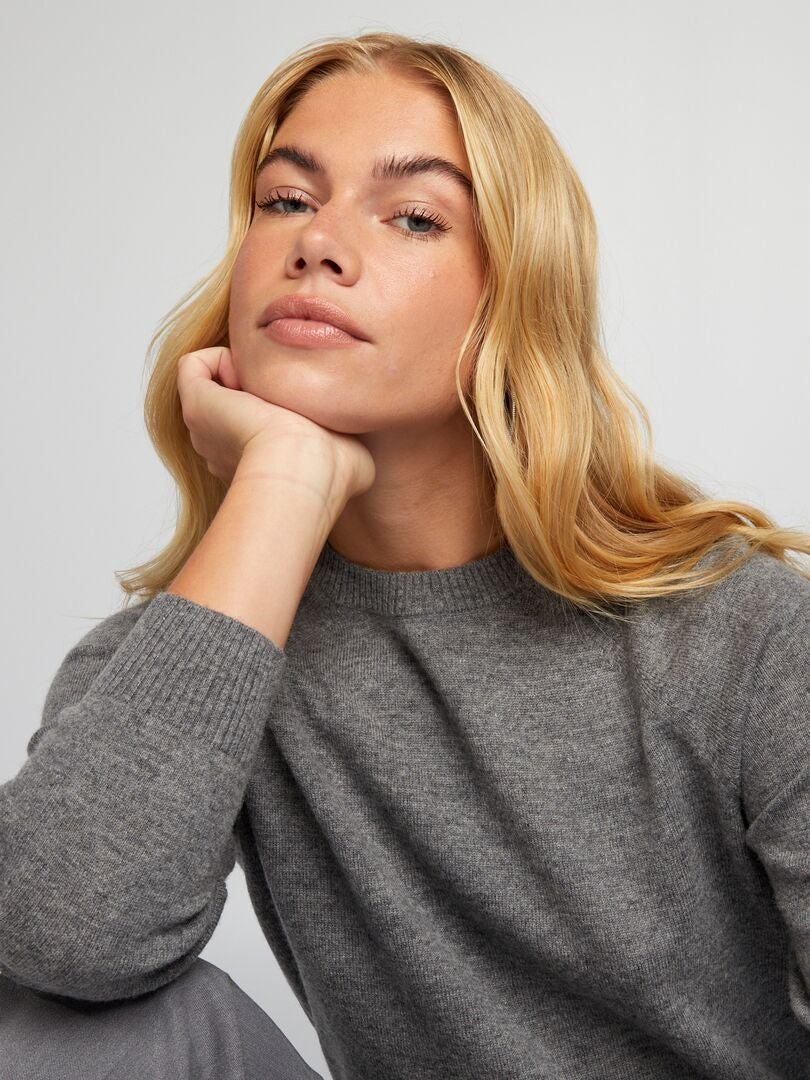 Pull en laine - Gris - Kiabi - 30.00€