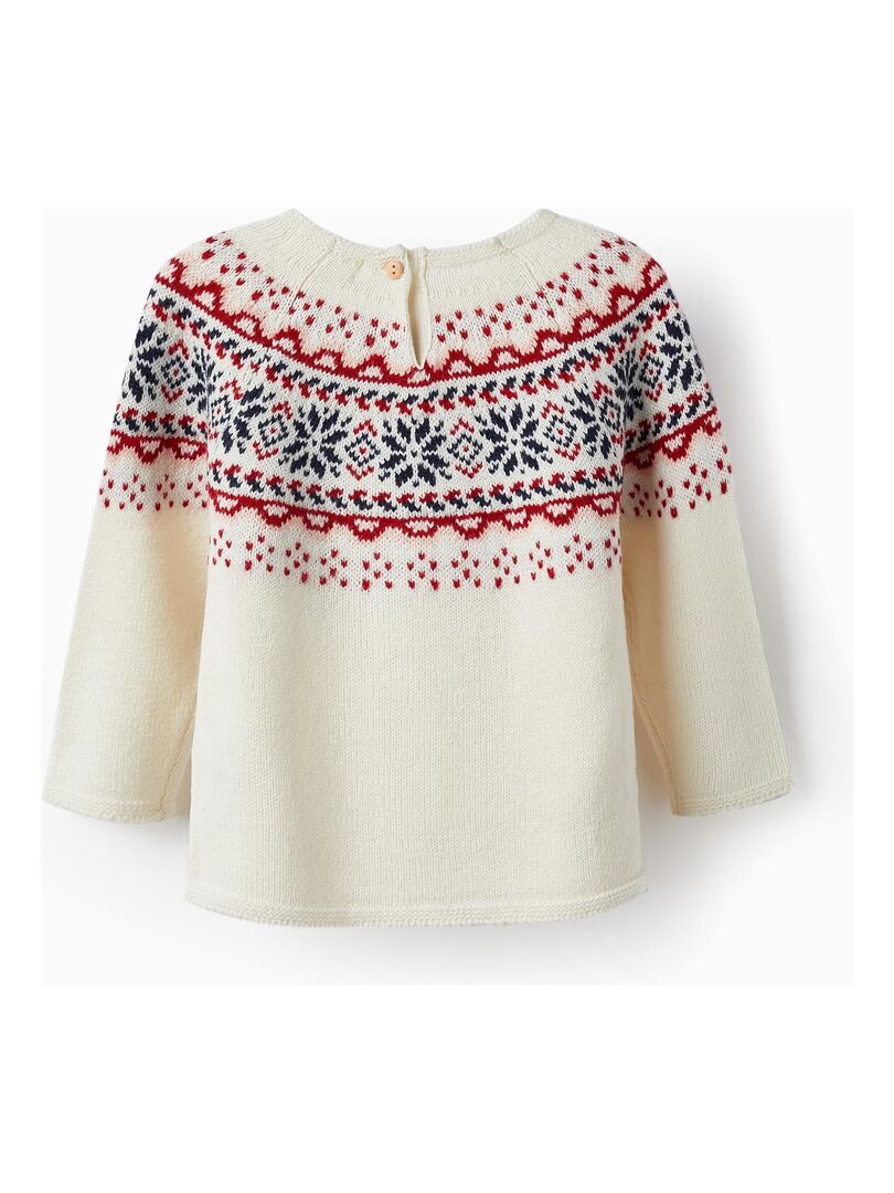Pull en Maille avec Jacquard pour Bébé Fille NOËL - Rose clair - Kiabi ...