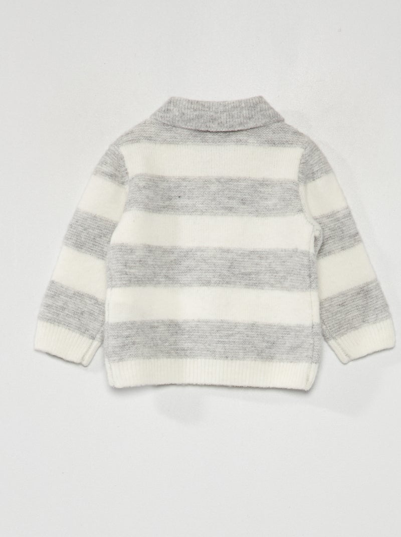 Pull en maille douce - Gris - Kiabi - 12.00€