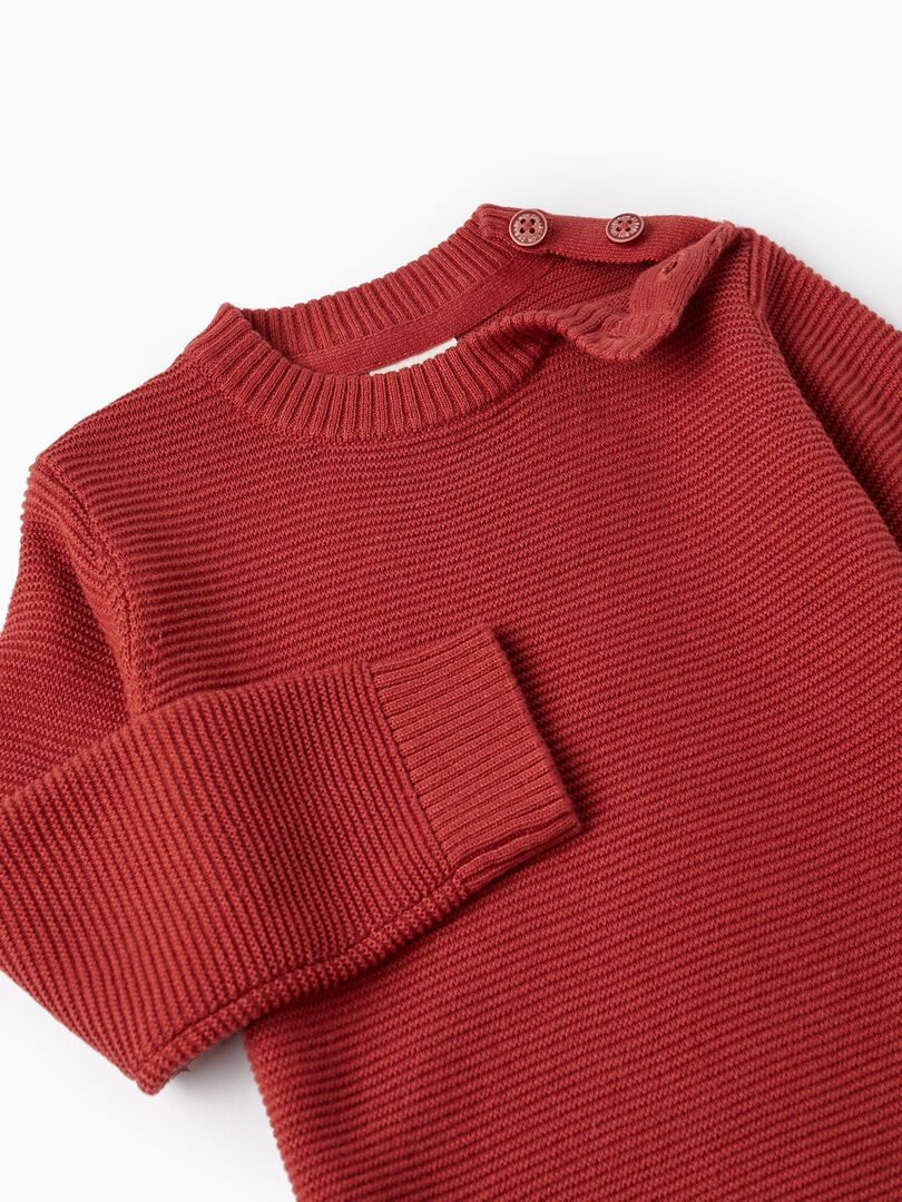 Pull en Maille pour Bébé Garçon ATLANTIC COMPANY - Rouge - Kiabi - 22.99€