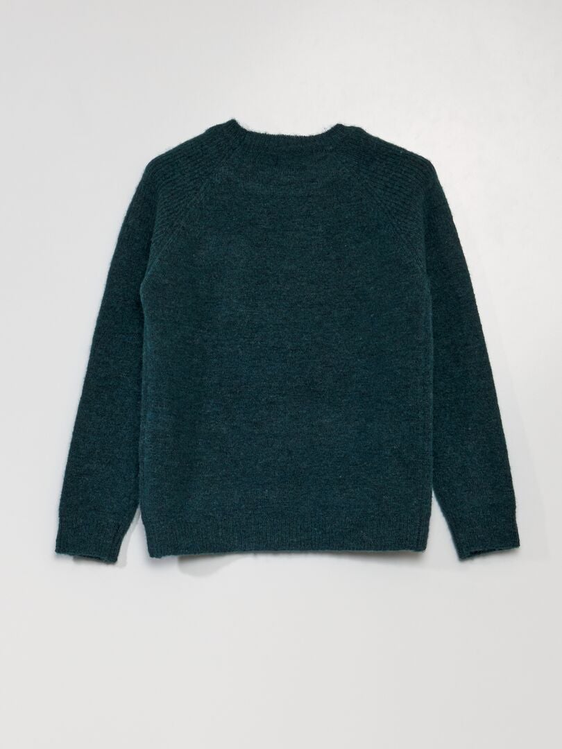 Pull en maille - Vert - Kiabi - 13.00€