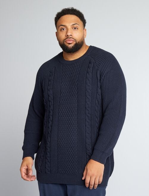 Pull col rond homme