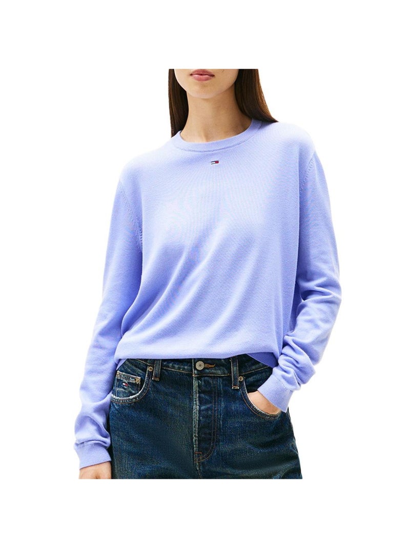 Pull Femme Tommy Hilfiger Essential DW0DW20159 - Bleu - 69.99€ - Kiabi