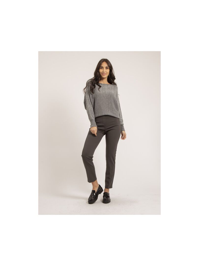 Pull fin paillettes KLINKA - Gris - Kiabi - 35.99€