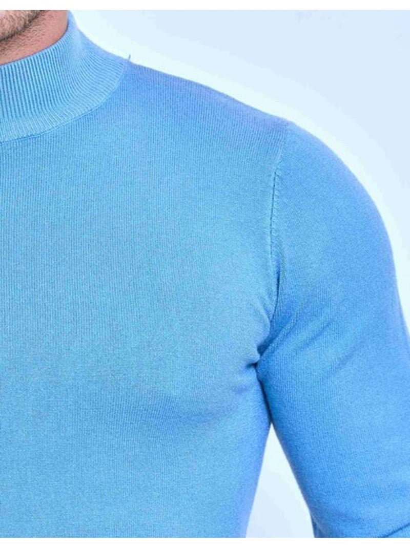 Pull manches longues Kebello - Bleu ciel - Homme - 23.99€ - Kiabi