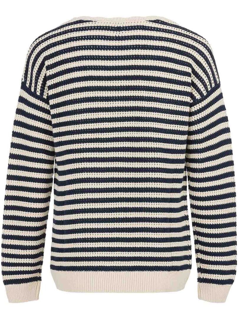 Pull Multicolore Femme Terre de Marins - Bleu - Kiabi - 40.00€