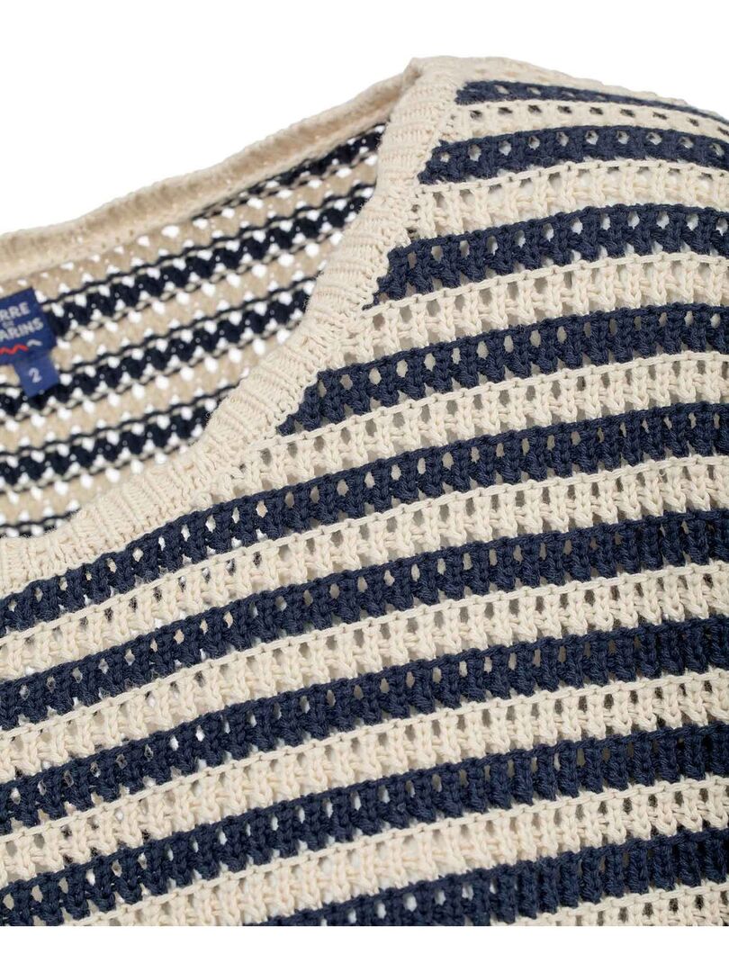 Pull Multicolore Femme Terre de Marins - Bleu - Kiabi - 40.00€