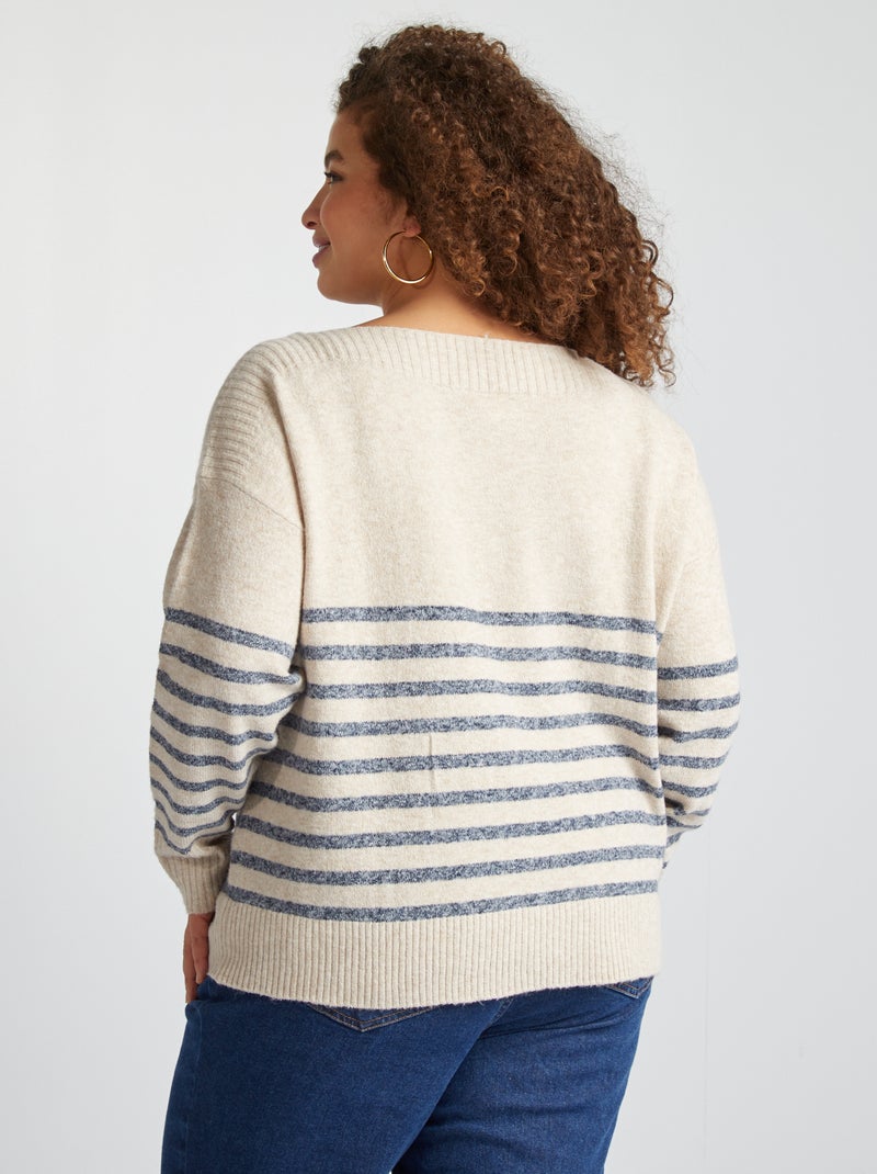 Pull 'Only Carmakoma' - Beige - Grandes tailles - Femme - 20.00€ - Kiabi