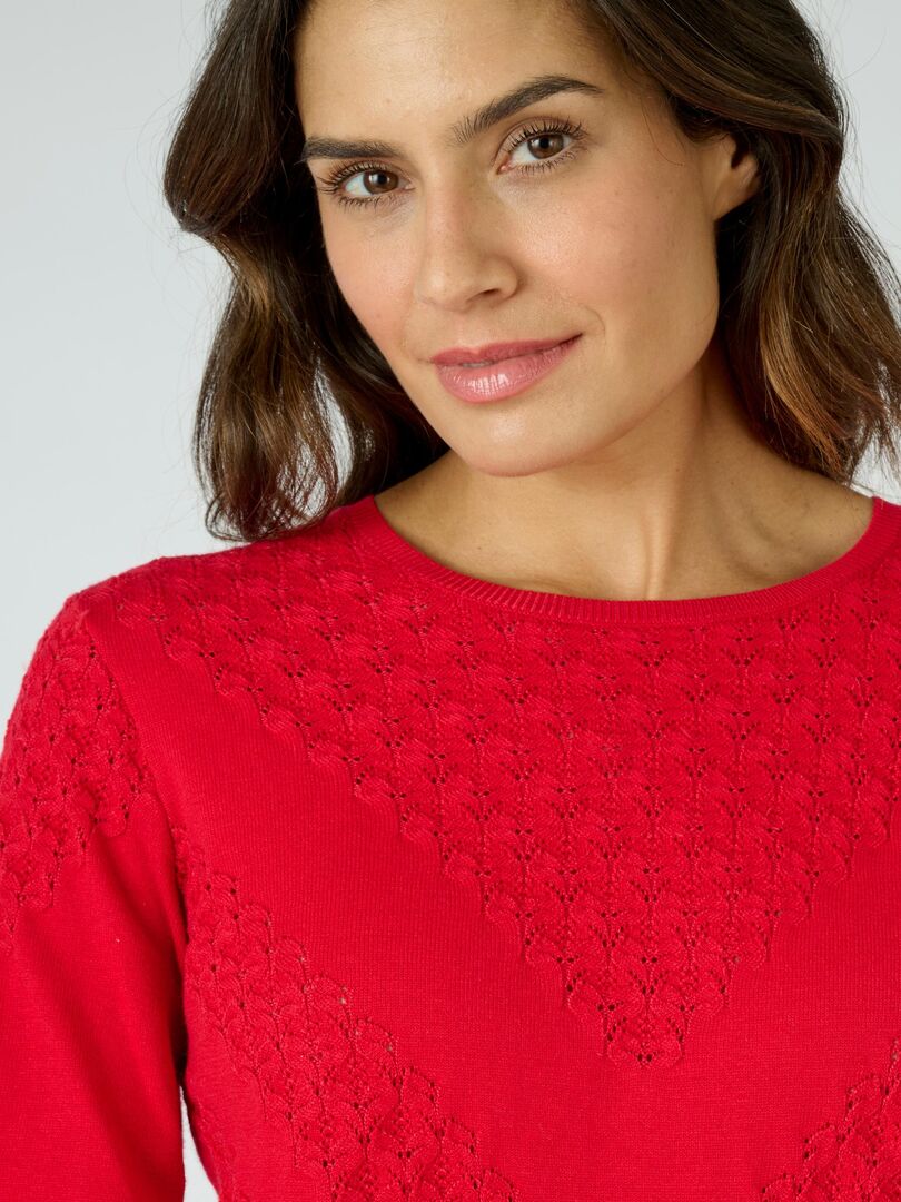 Pull point fantaisie Thermolactyl - Damart - Magenta - Kiabi - 39.99€