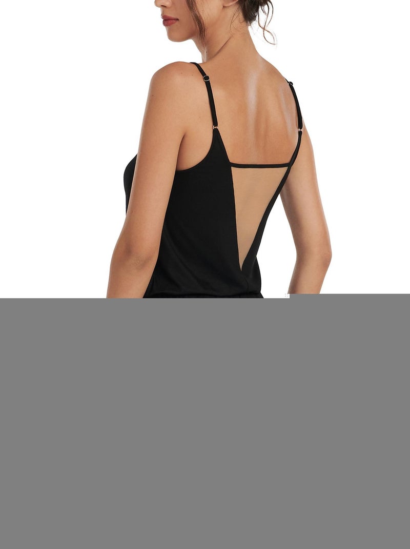 Pyjama combishort de nuit Dione - Noir - Femme - 62.97€ - Kiabi