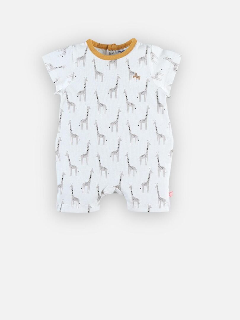 Pyjama combishort en coton - Noukie's - Blanc - Kiabi - nu€