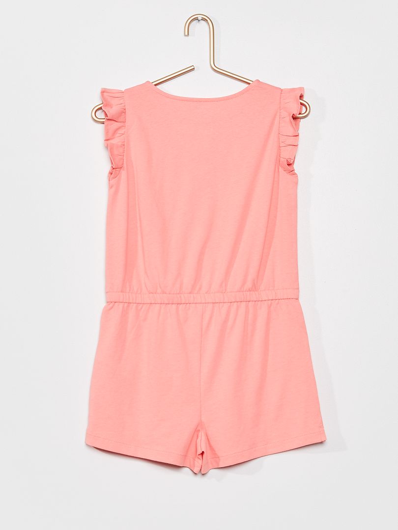 Pyjama combishort en coton - rose - Kiabi - 8.00€