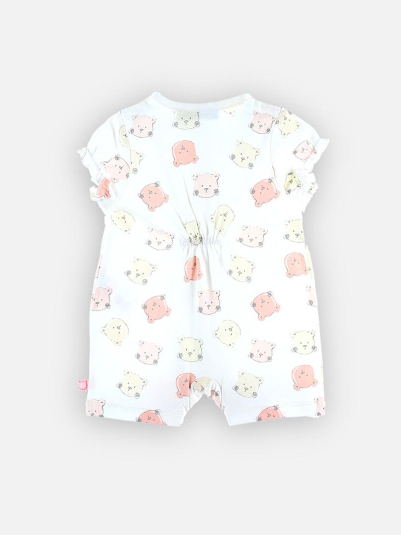 Pyjama combishort iconique en coton BIO, rose/écru - Noukie's - Rose ...