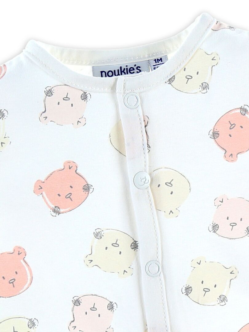 Pyjama combishort iconique en coton BIO, rose/écru - Noukie's - Rose ...