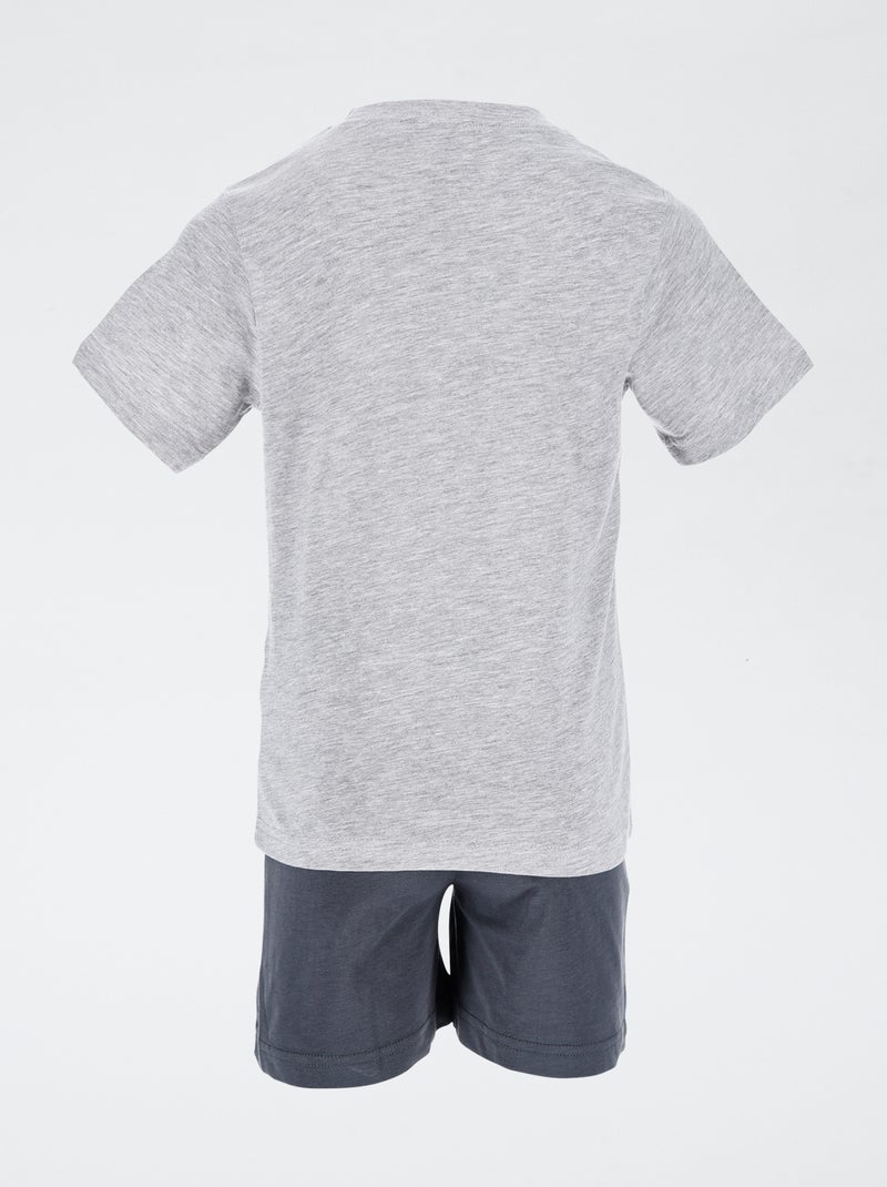 Pyjama court 'Justice League' - Gris - Garçon - 9.60€ - Kiabi