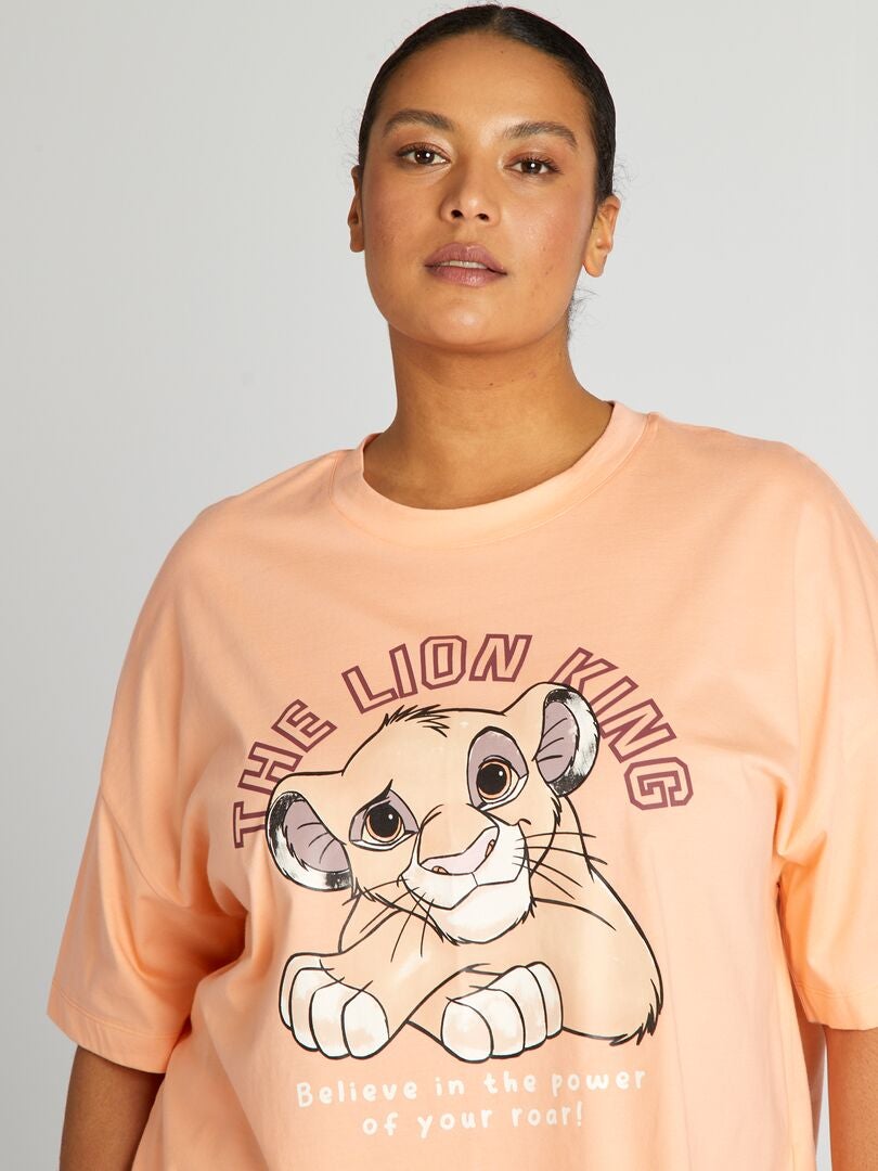 Pyjama court 'Simba' en jersey - 2 pièces - Orange - Kiabi - 18.00€