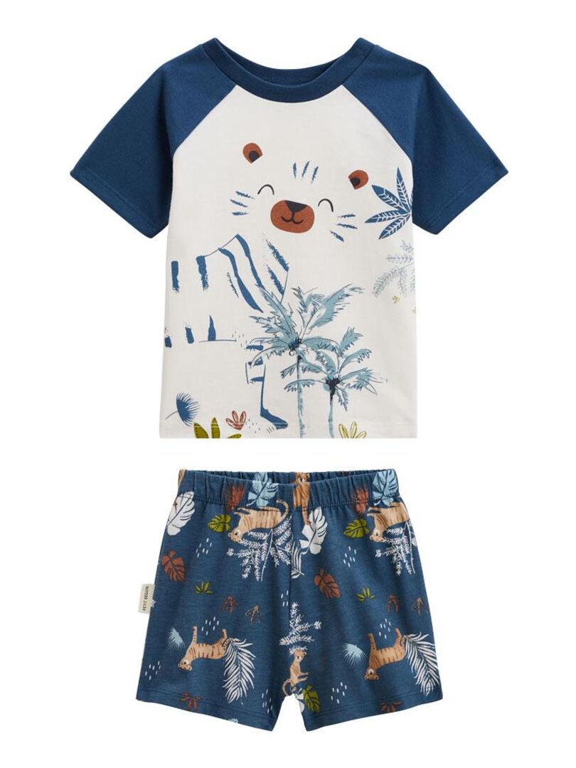 Pyjama enfant manches courtes Kyushu - Bleu - Kiabi - 11.19€