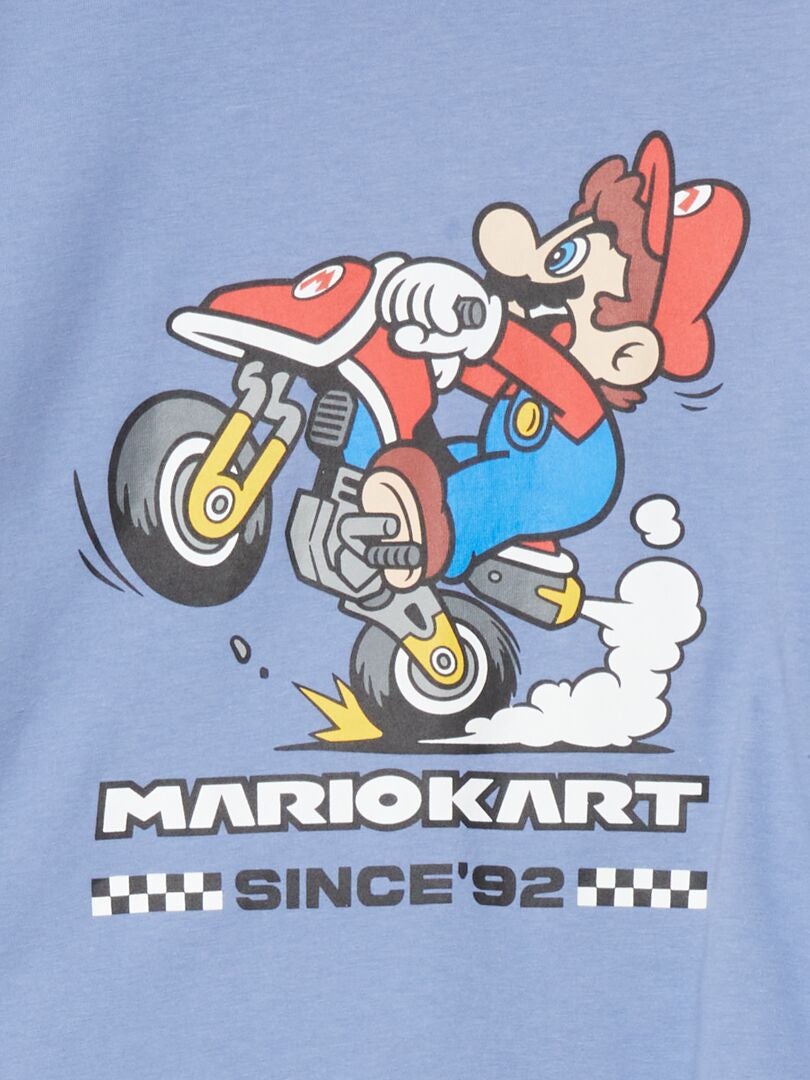 Pyjama long 'Mario Kart' - 2 pièces - Bleu - Kiabi - 13.00€