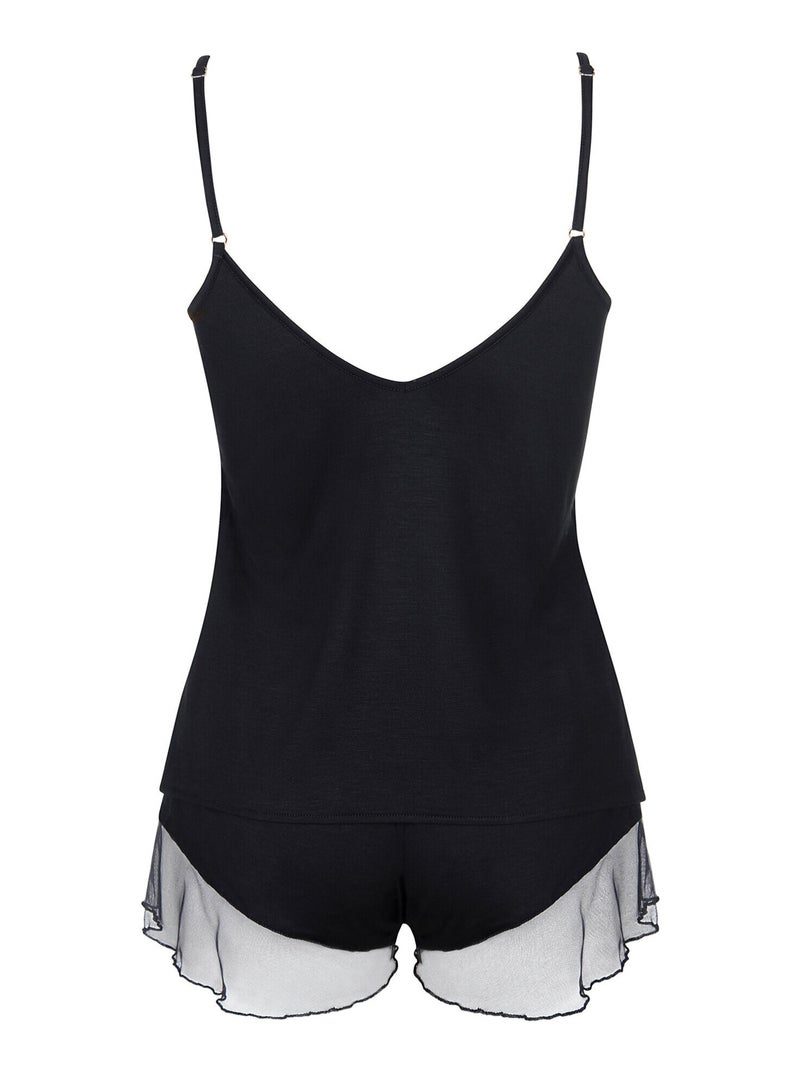 Pyjama short caraco Diva - Noir - Femme - 85.00€ - Kiabi