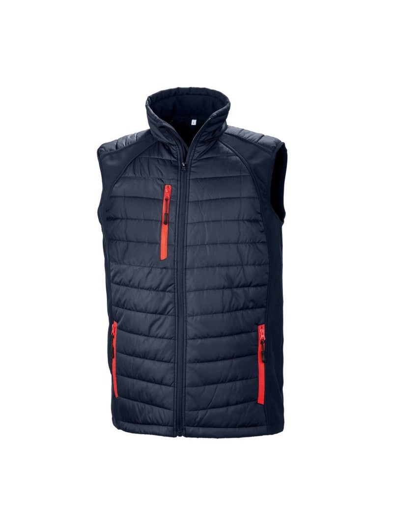 Result Genuine Recycled - Veste sans manches COMPASS - Marine/Rouge ...