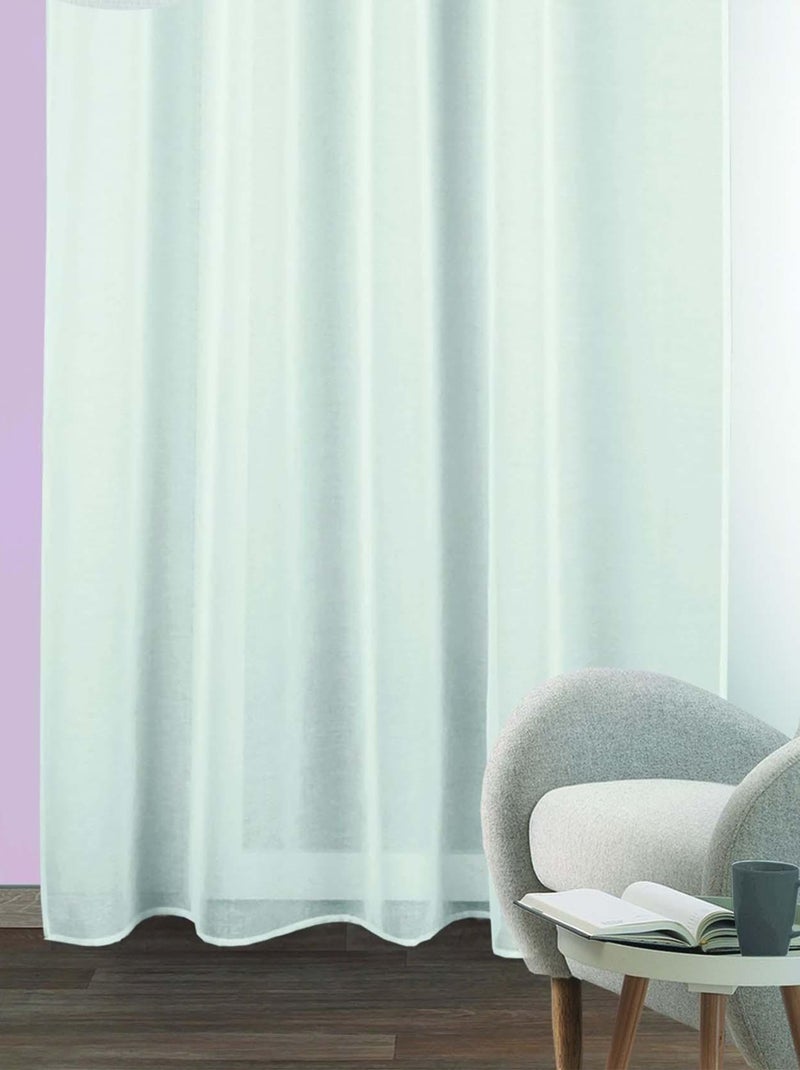 Rideau à pattes cachées avec perles - Blanc - Maison - 0.00€ - Kiabi