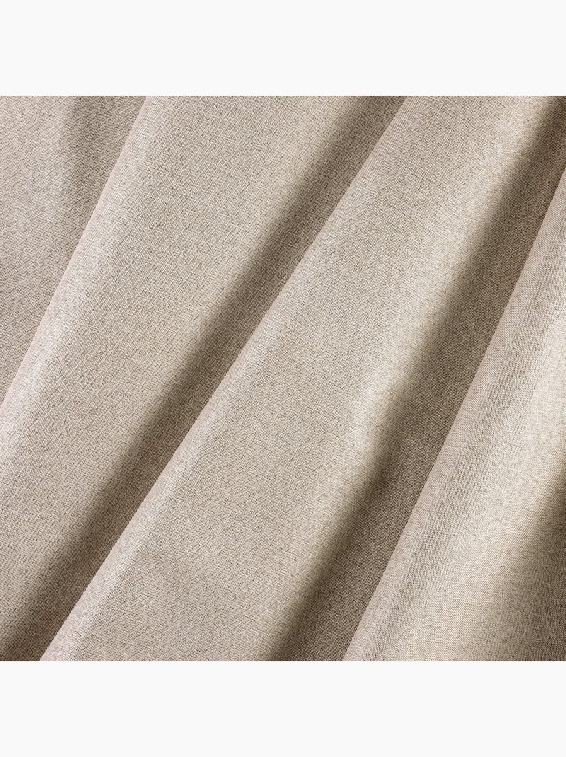 Rideau occultant chiné à oeillets - Taupe - Maison - 23.11€ - Kiabi