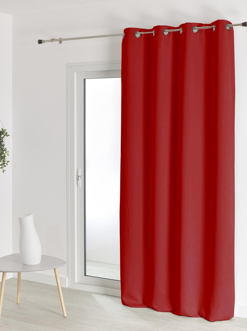 Rideau occultant ignifugé non feu M1 - Rouge - Kiabi - nu€