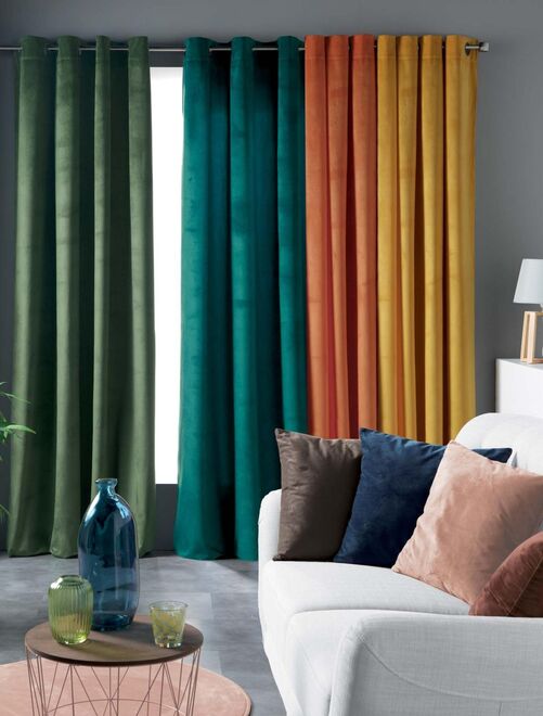 Rideaux tendance, rideaux occultants - kaki - Kiabi