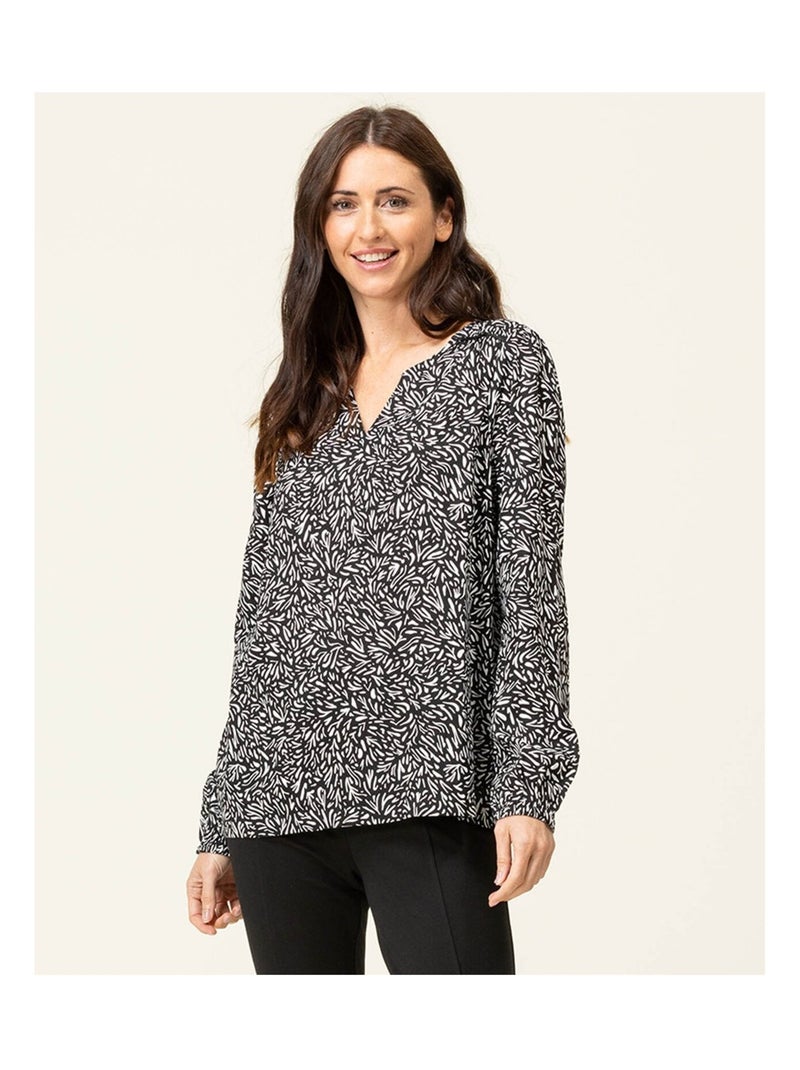 Robe + bas gris beige rayé bleu marine Fille - Terre de Marins - Noir - Kiabi - 14.00€