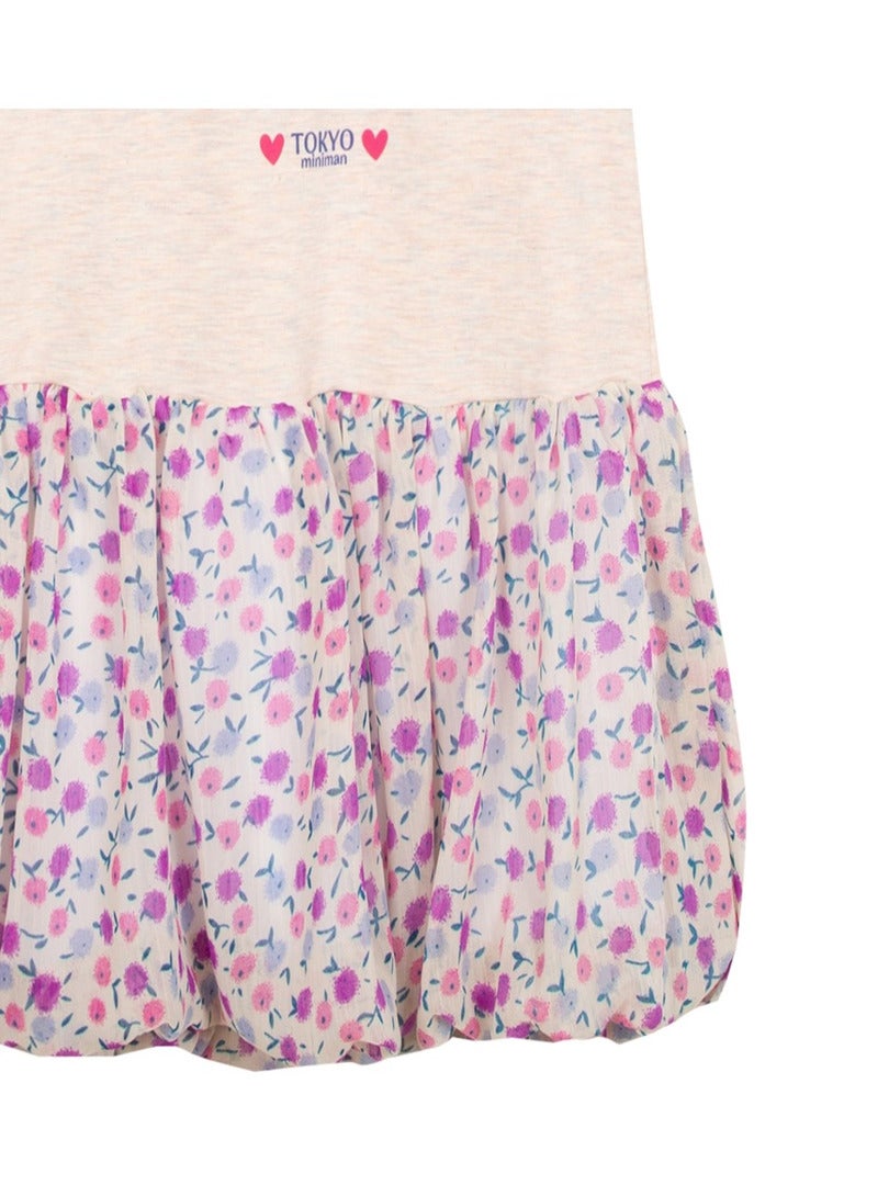 Robe Bi-matière À Volants Bas Forme Boule 'miniman' - Rose pâle - Kiabi ...