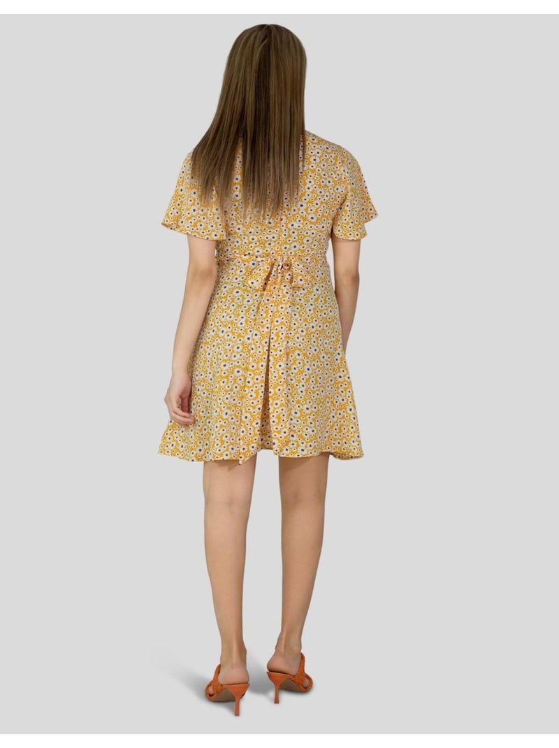 Robe courte Kebello - Jaune - Femme - 14.99€ - Kiabi