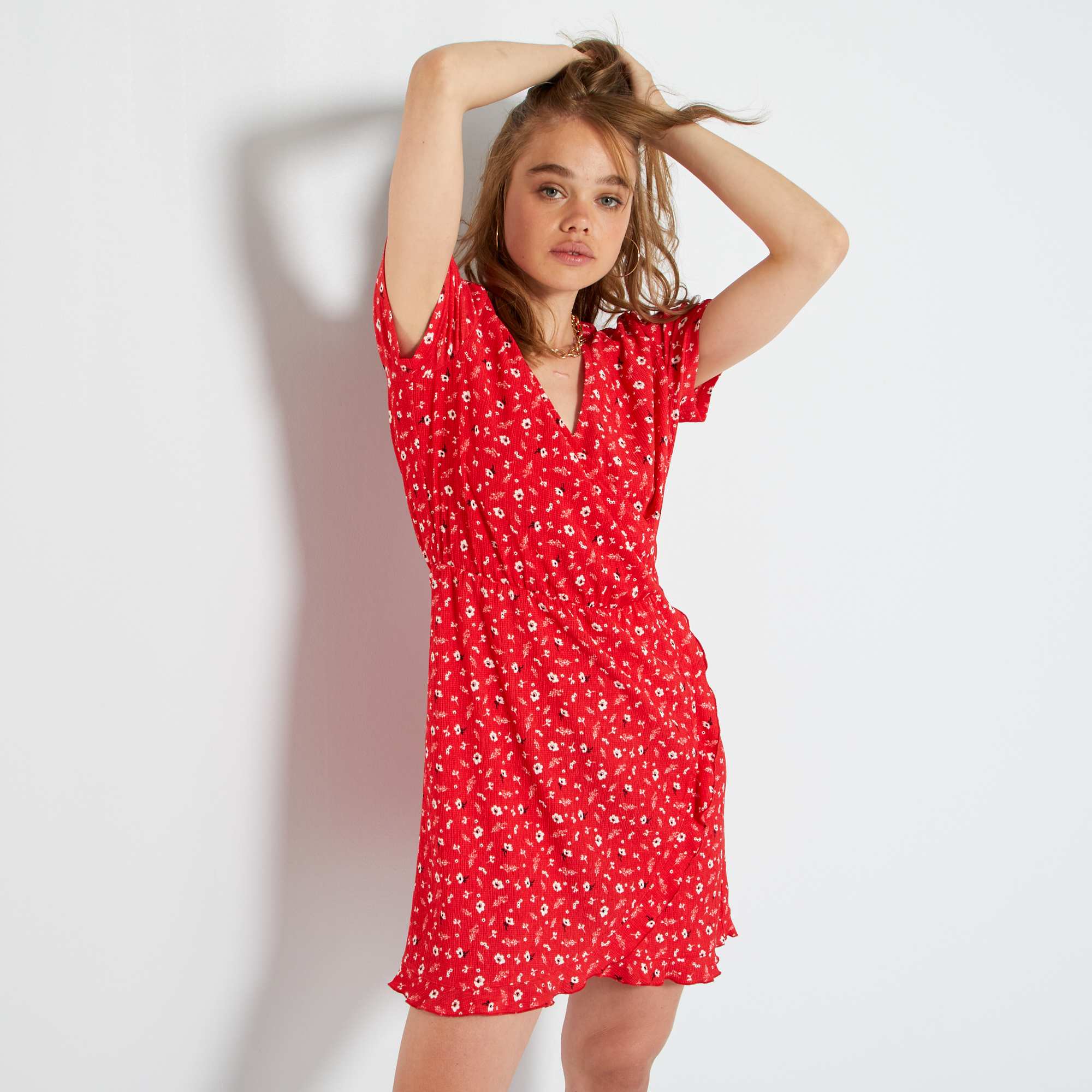 Robe courte fille adolescente - bleu - Kiabi - 12,00€