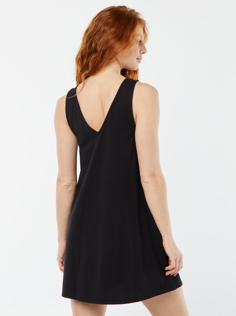 Robe courte sans manches - noir - Femme - 7.20€ - Kiabi