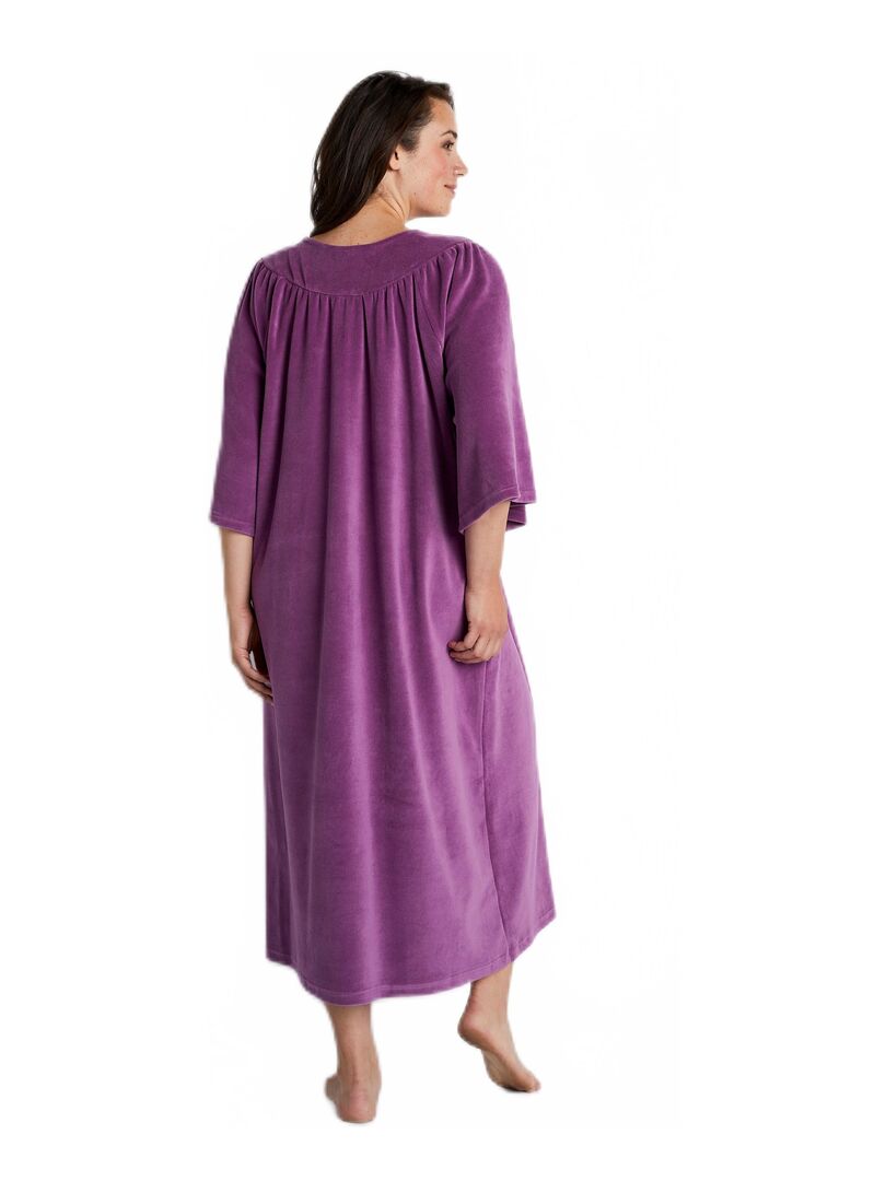 Robe d'hôtesse en velours - Violet - Kiabi - 59.99€