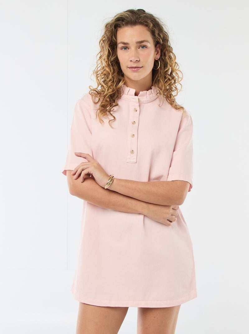 Robe en jean - Rose - Femme - 22.00€ - Kiabi