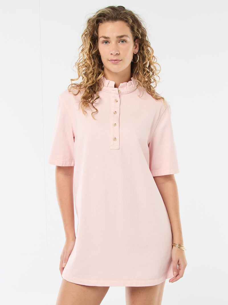 Robe en jean - Rose - Femme - 22.00€ - Kiabi