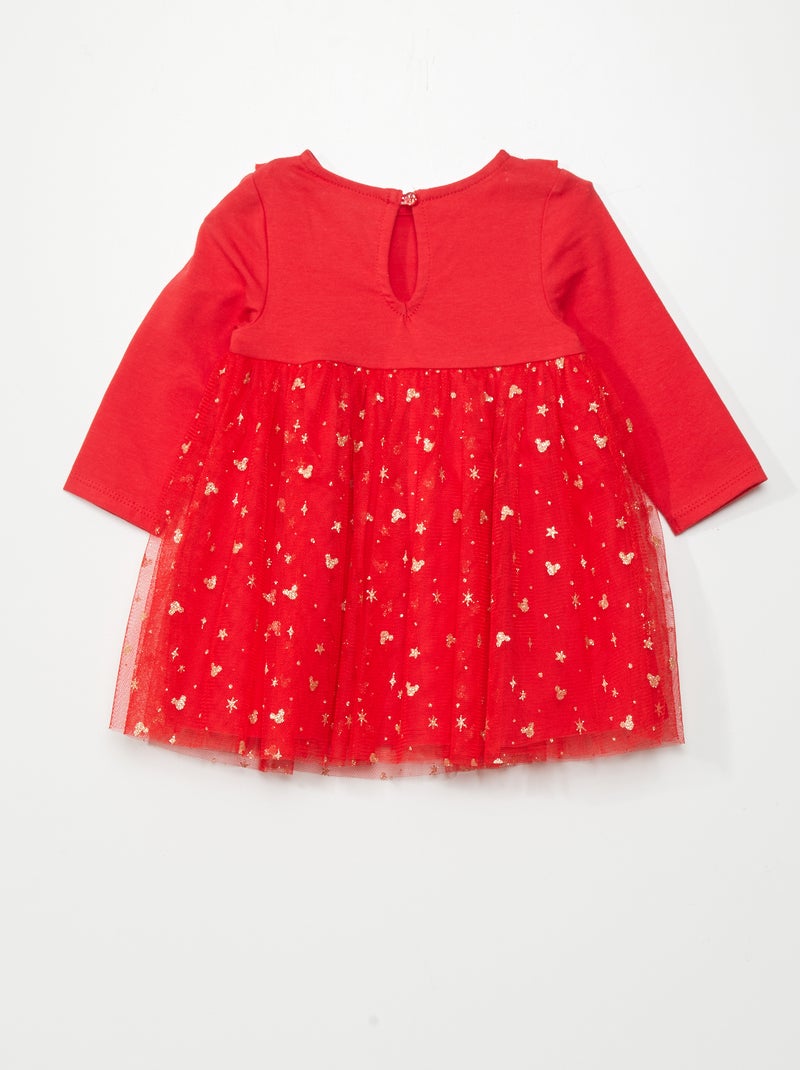 Robe en jersey et en tulle 'Disney' - Rouge - 13.00€ - Kiabi
