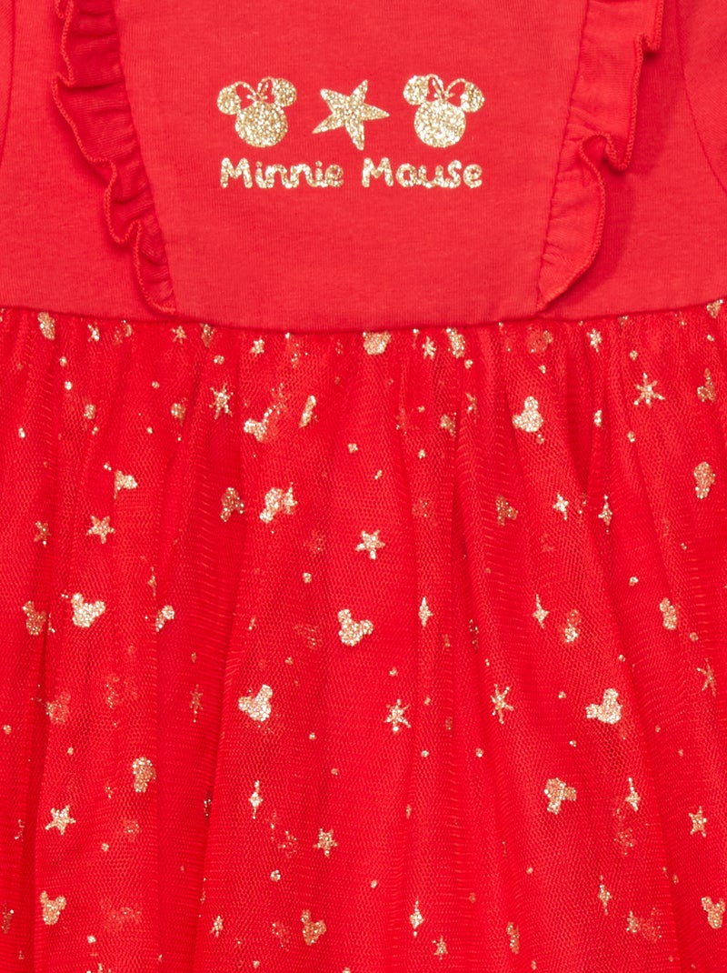 Robe en jersey et en tulle 'Disney' - Rouge - 13.00€ - Kiabi