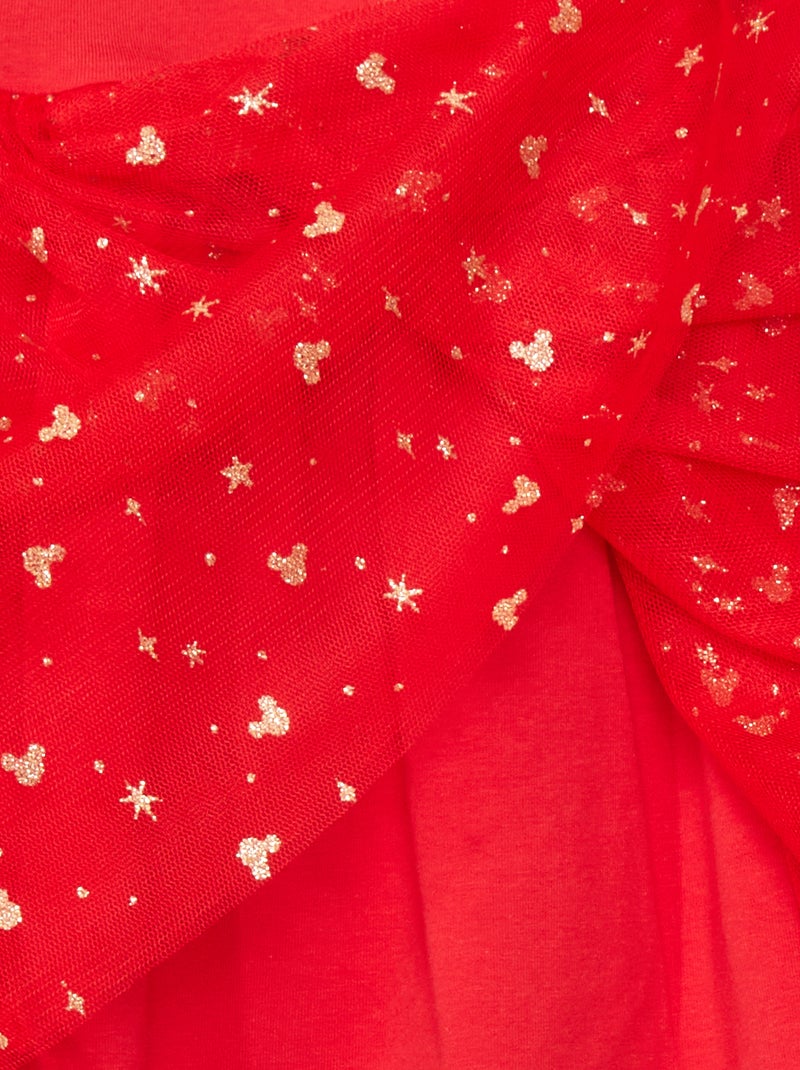 Robe en jersey et en tulle 'Disney' - Rouge - 13.00€ - Kiabi