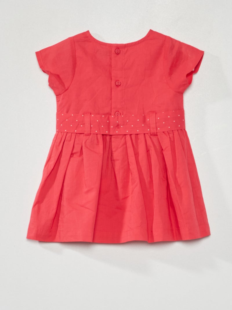 Robe en voile de coton - Rose - Bébé fille - 12.00€ - Kiabi