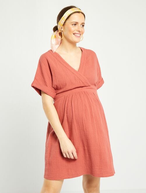 Robe femme gaze coton