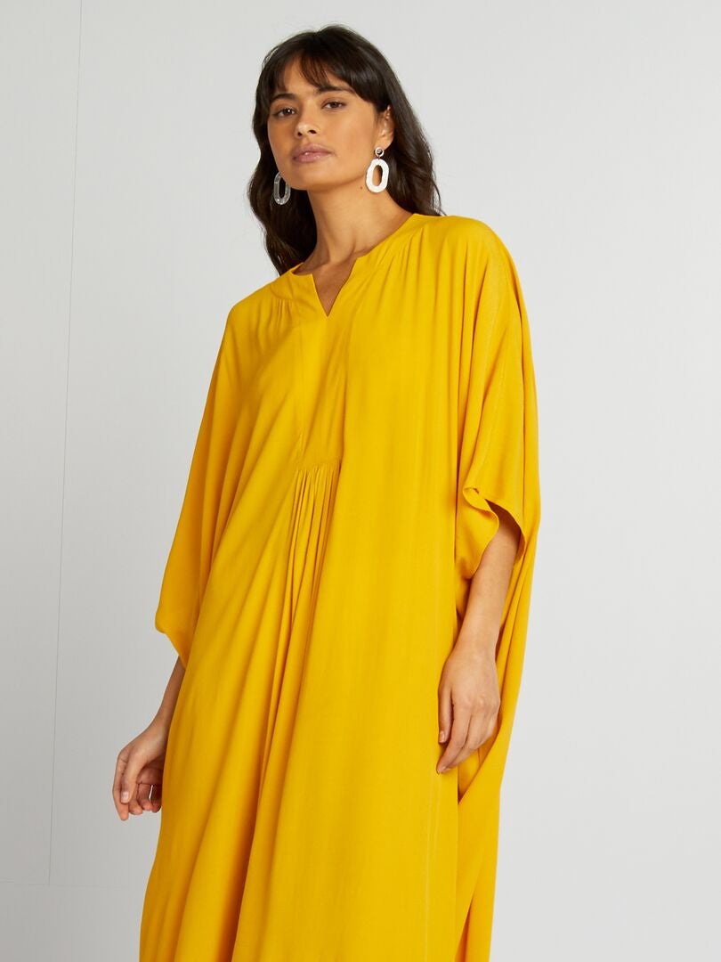 Robe longue fluide et légère - Jaune - Kiabi - 27.00€