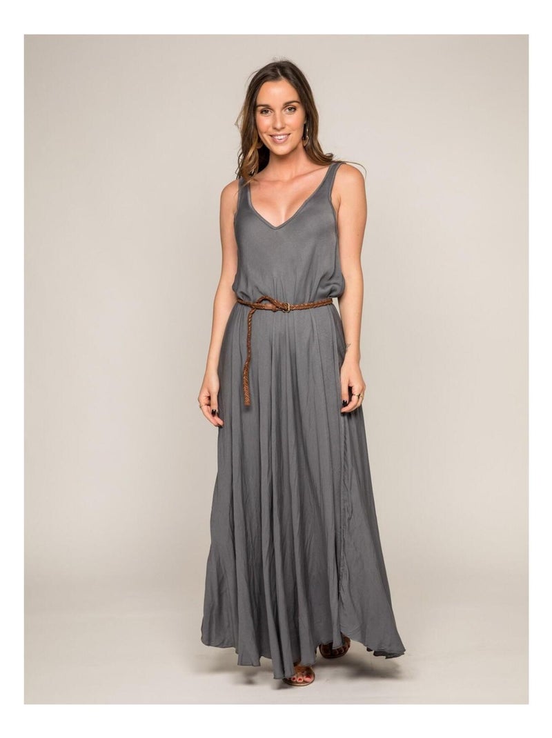 Robe longue INDUS - Gris - Kiabi - nu€