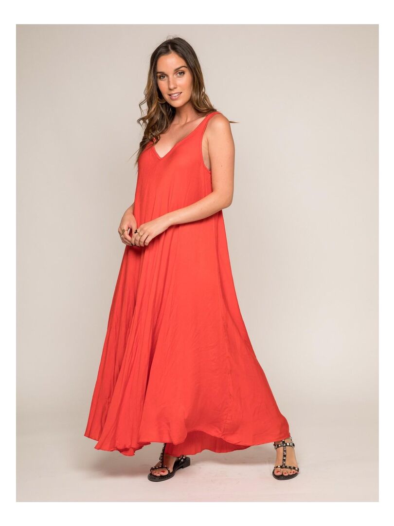 Robe longue INDUS - Rouge - Kiabi - nu€
