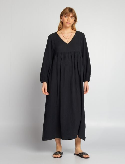 Robe double gaze de coton femme