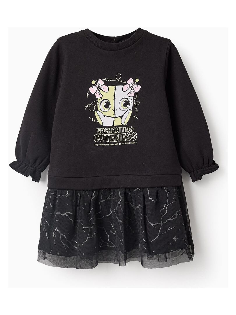 Robe Percale, tulle, brillant HALLOWEEN - Noir - Kiabi - 32.99€