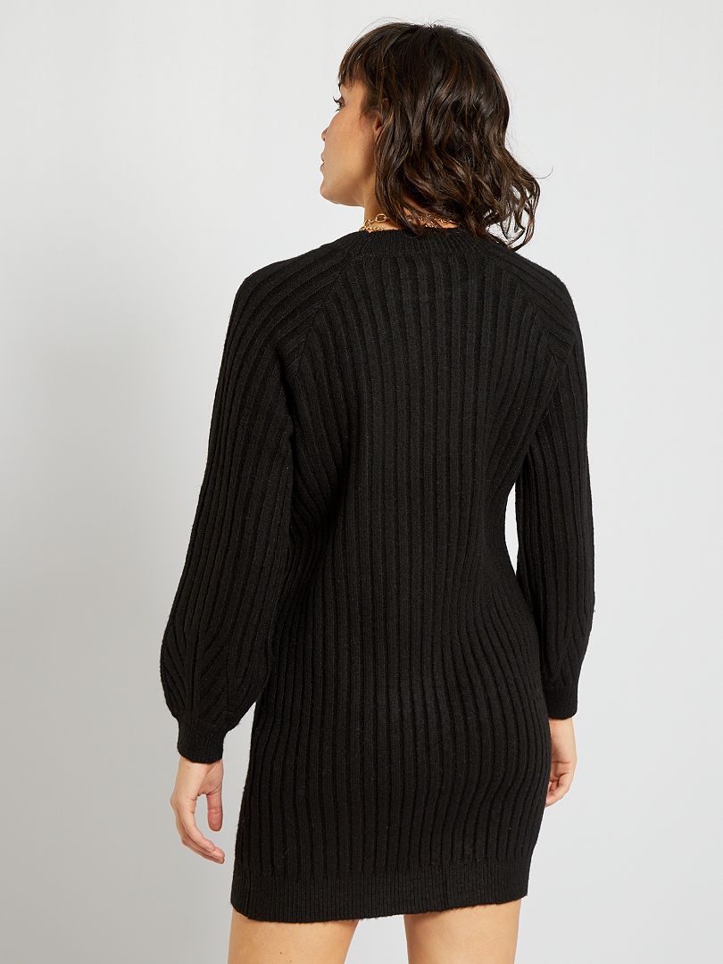 Robe pull col ras - noir - Kiabi - 15.00€