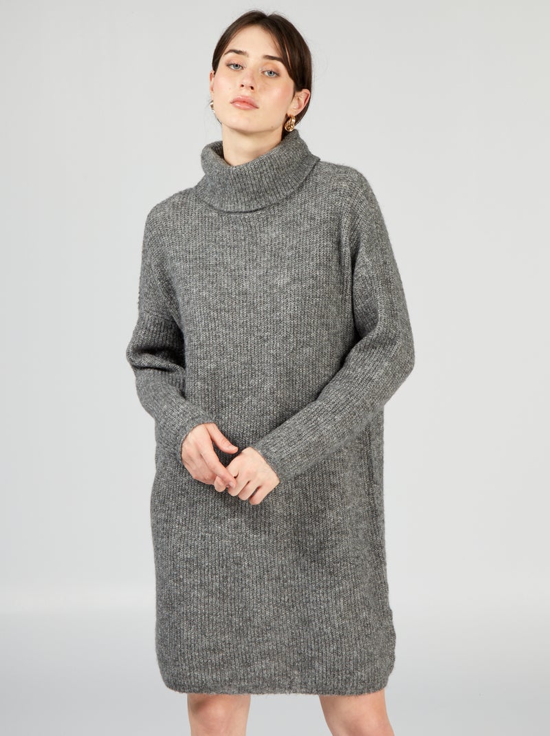 Robe pull en maille 'JDY' - Gris - Kiabi - 35.00€